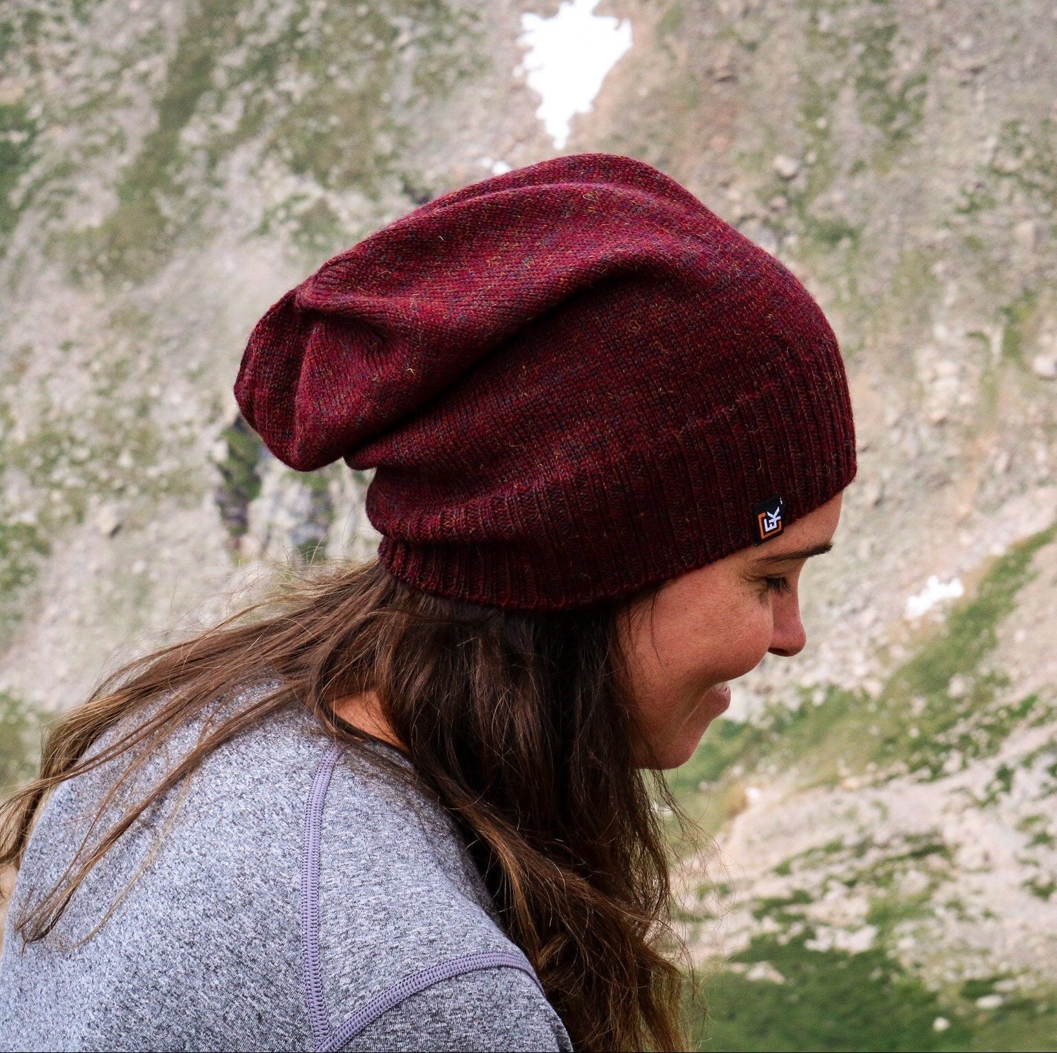 100 Soft Wool Slouchy Knit Beanie Hat Made In America